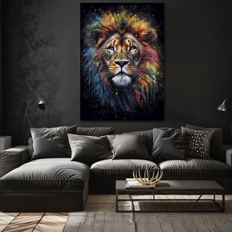 Cuadro León Colores | Palacio De Los Cuadros